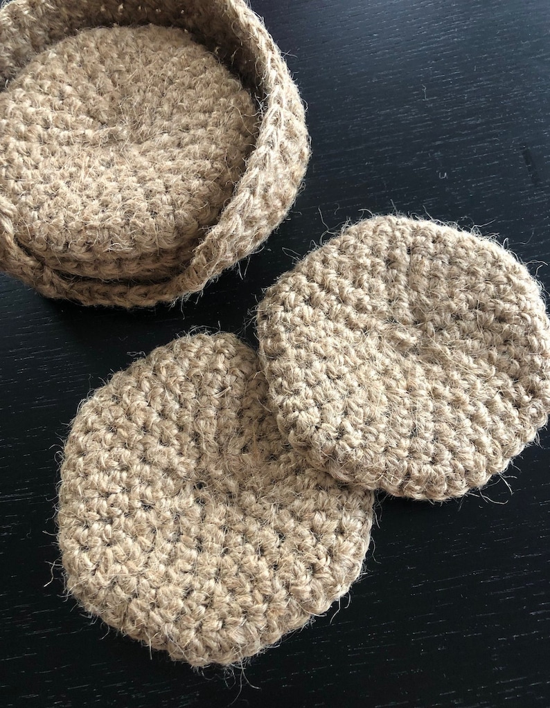 Crochet Pattern - Easy Crochet Table Coasters and Coaster Case ...