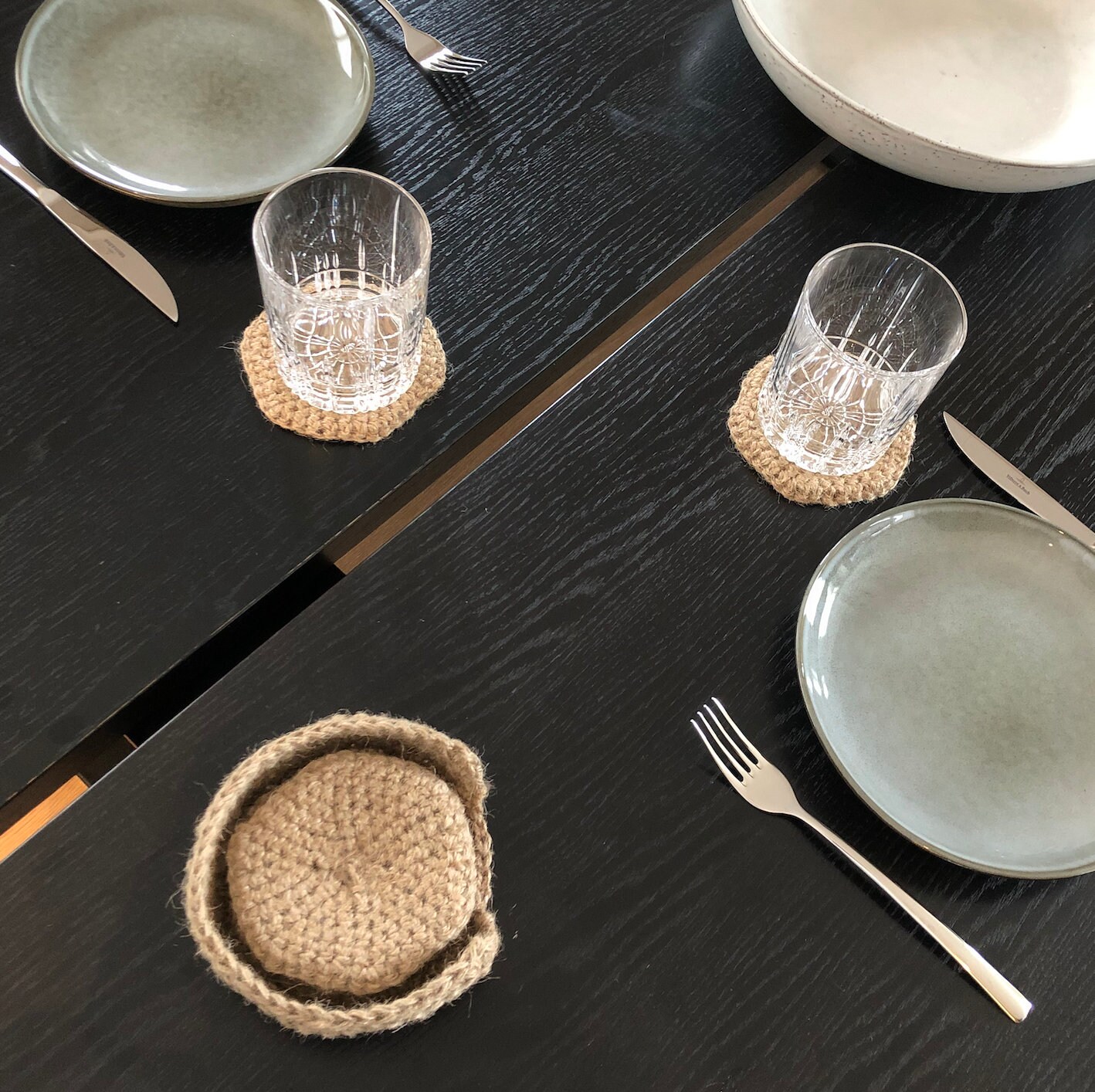 Crochet Pattern - Easy Crochet Table Coasters and Coaster Case ...