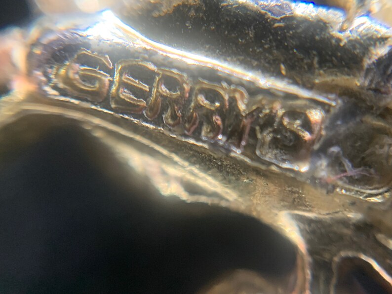 Gerry’s Branded Vintage Rose Wreath Brooch. Gold Brooch. Gerry’s ...