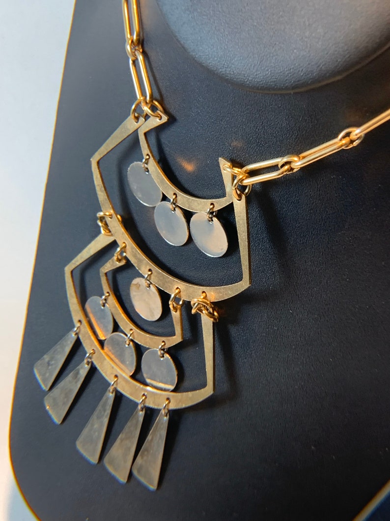 Vintage Gypsy Bohemian Gold Pendant Chain Necklace - Etsy