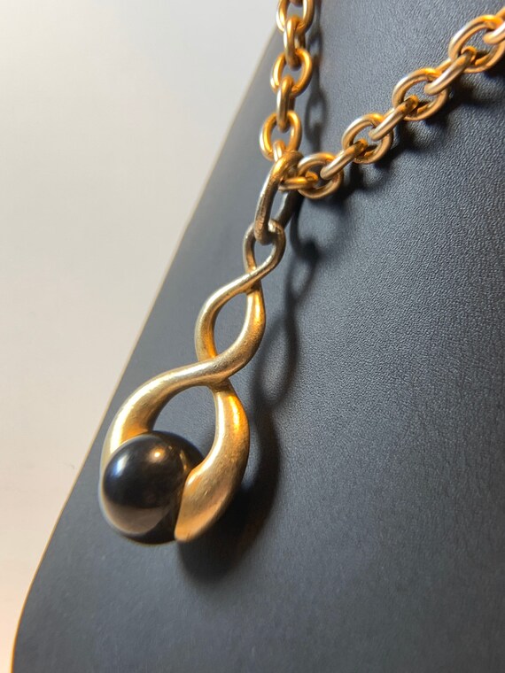 swirl pendant chain necklace - Gem