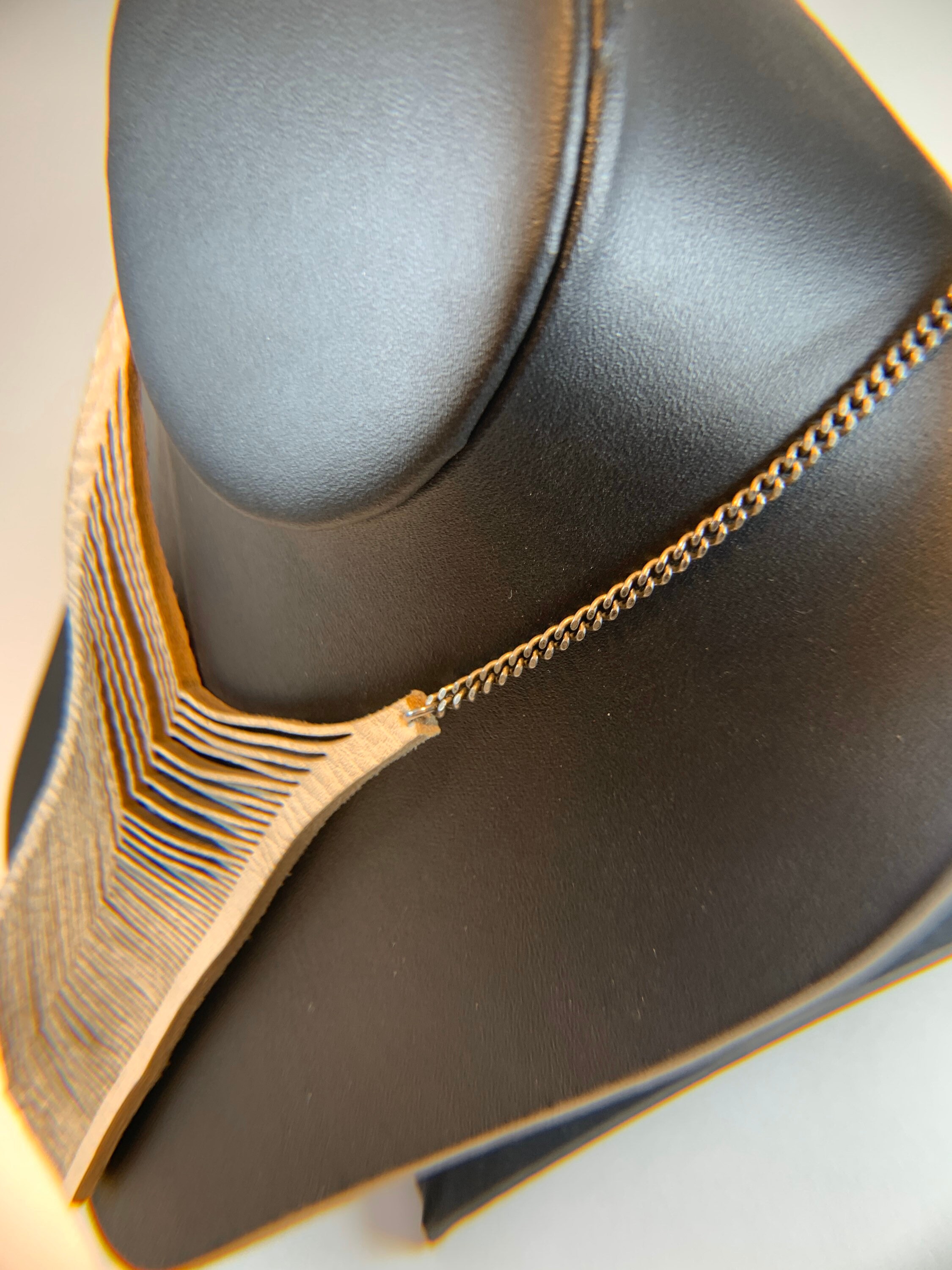 Vintage Leather Design With Chain Necklace - Etsy