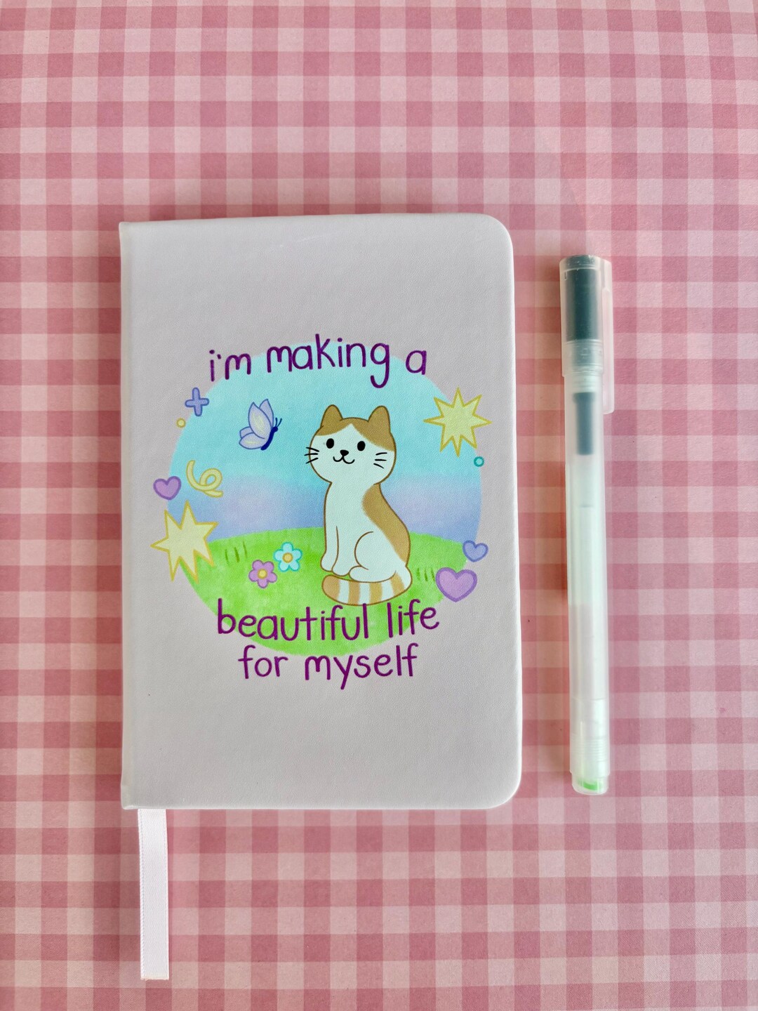Cute Cat Journal - Etsy