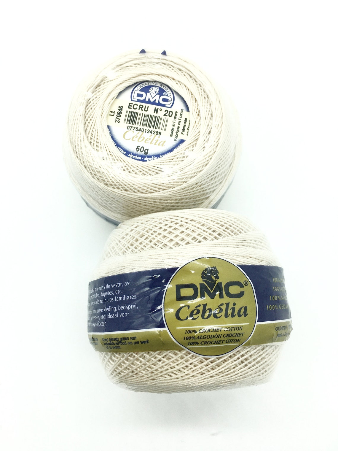 DMC ECRU Cebelia Size 20 Crochet Tatting Thread Bead - Etsy