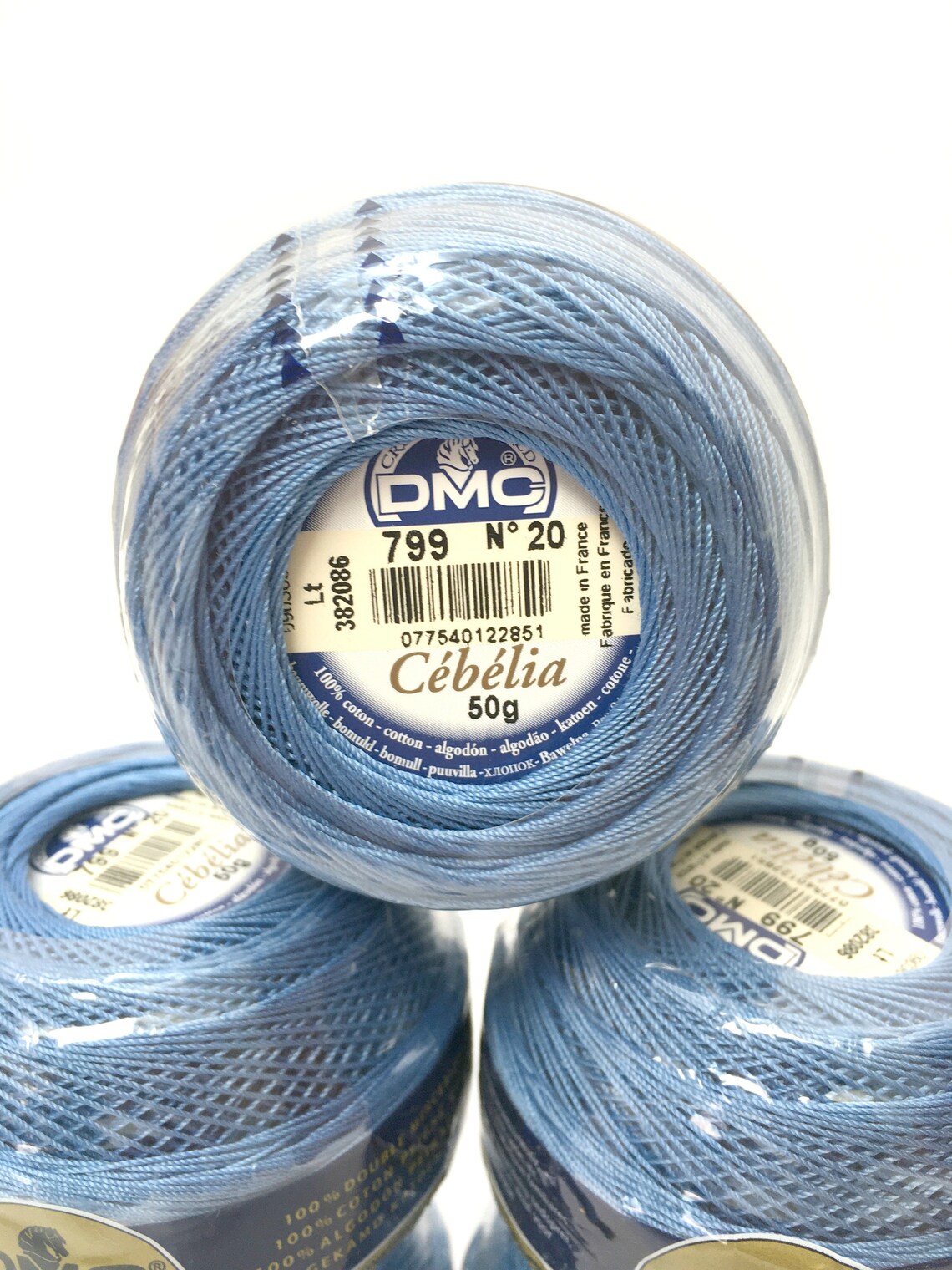 DMC 799 Delft Blue Medium Cebelia Size 20 Crochet Tatting - Etsy Canada