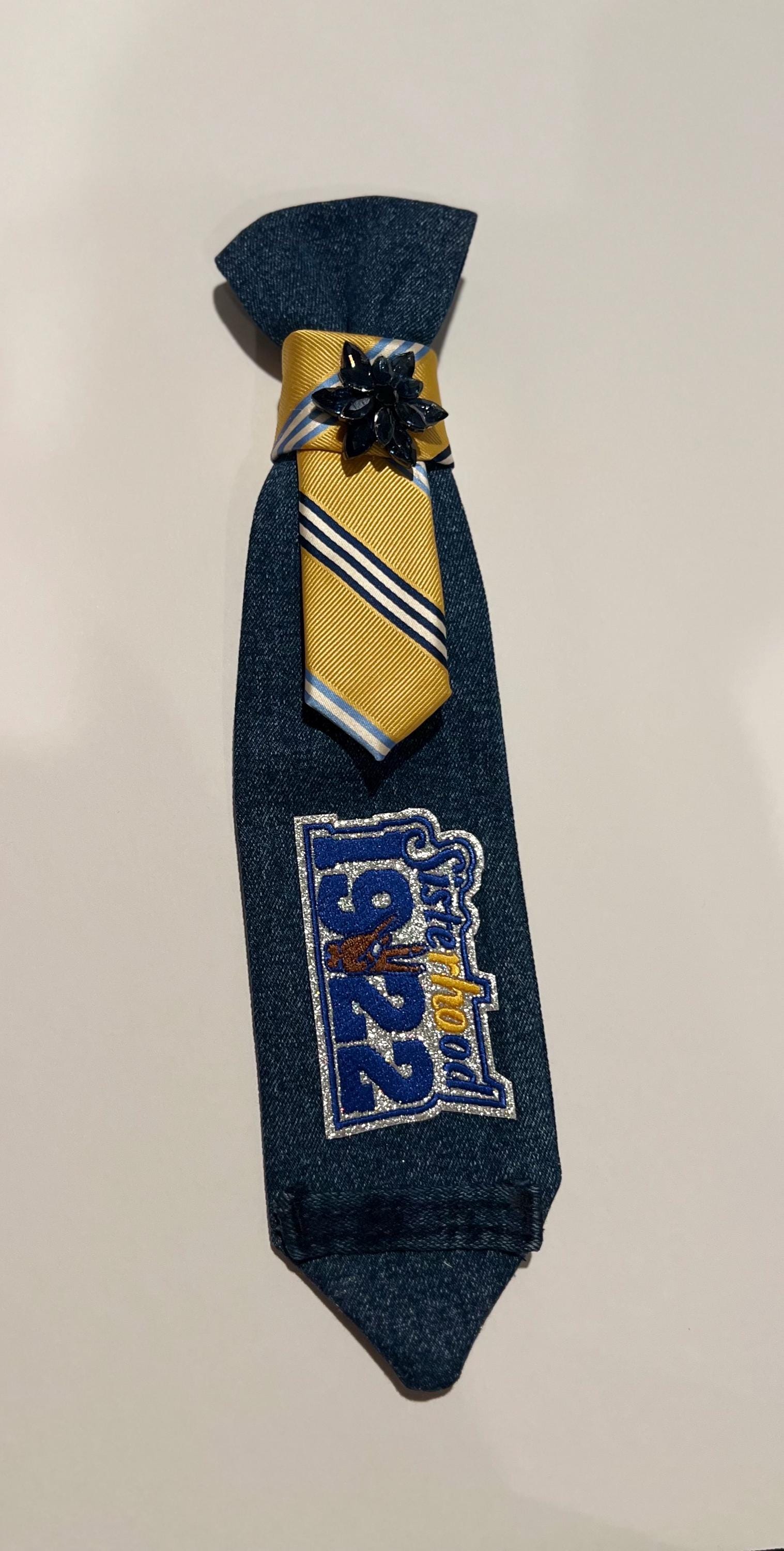 Custom Sigma Gamma Rho Tie – Handmade Denim Sorority Accessory | Rhoyal ...