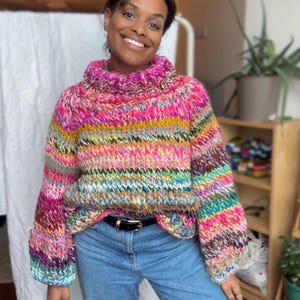 Joshelyn’s Closet | Premade Wacky Hand Knit Sweater | Womens M-XL ...