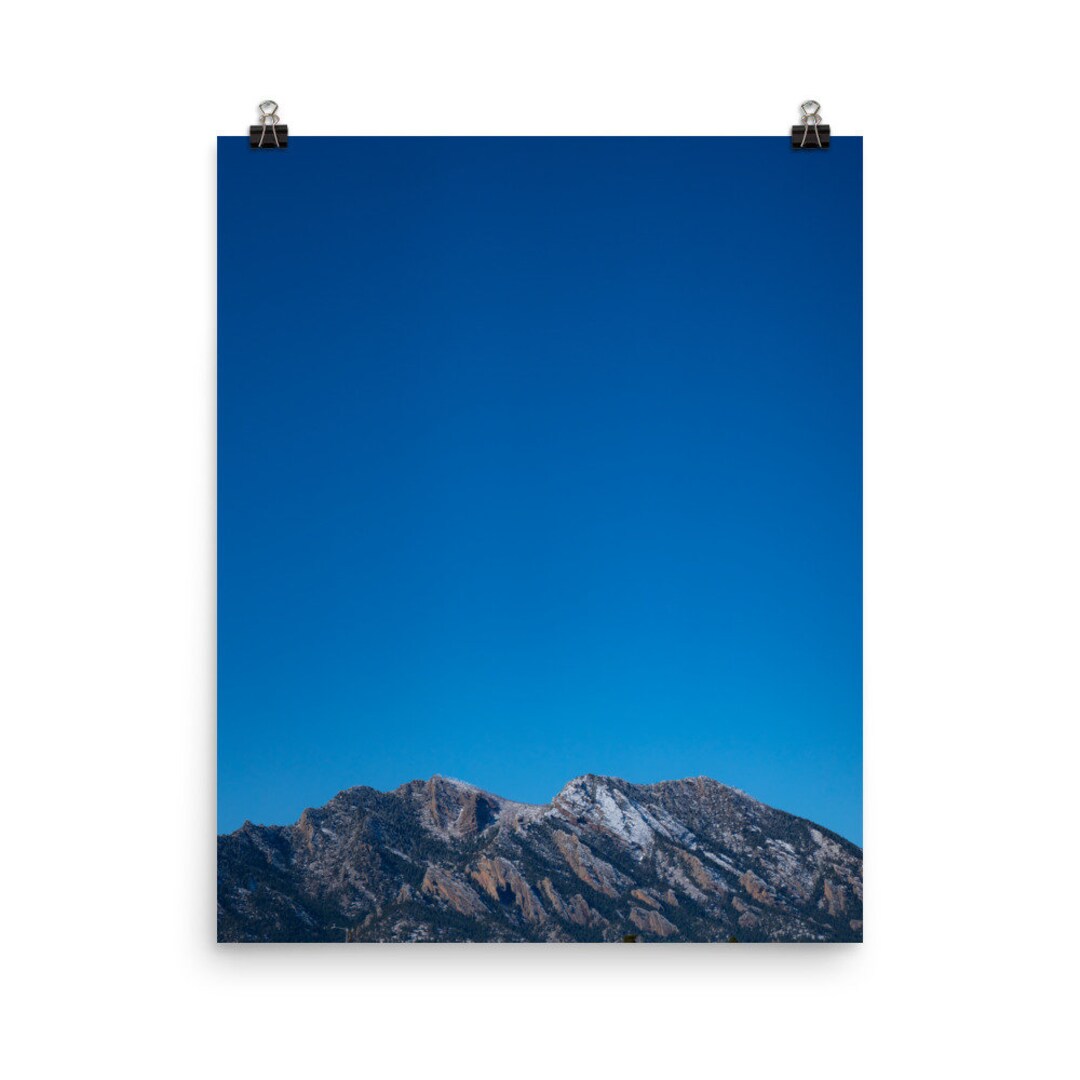 Minimal Flatirons Fine Art Print - Etsy.de