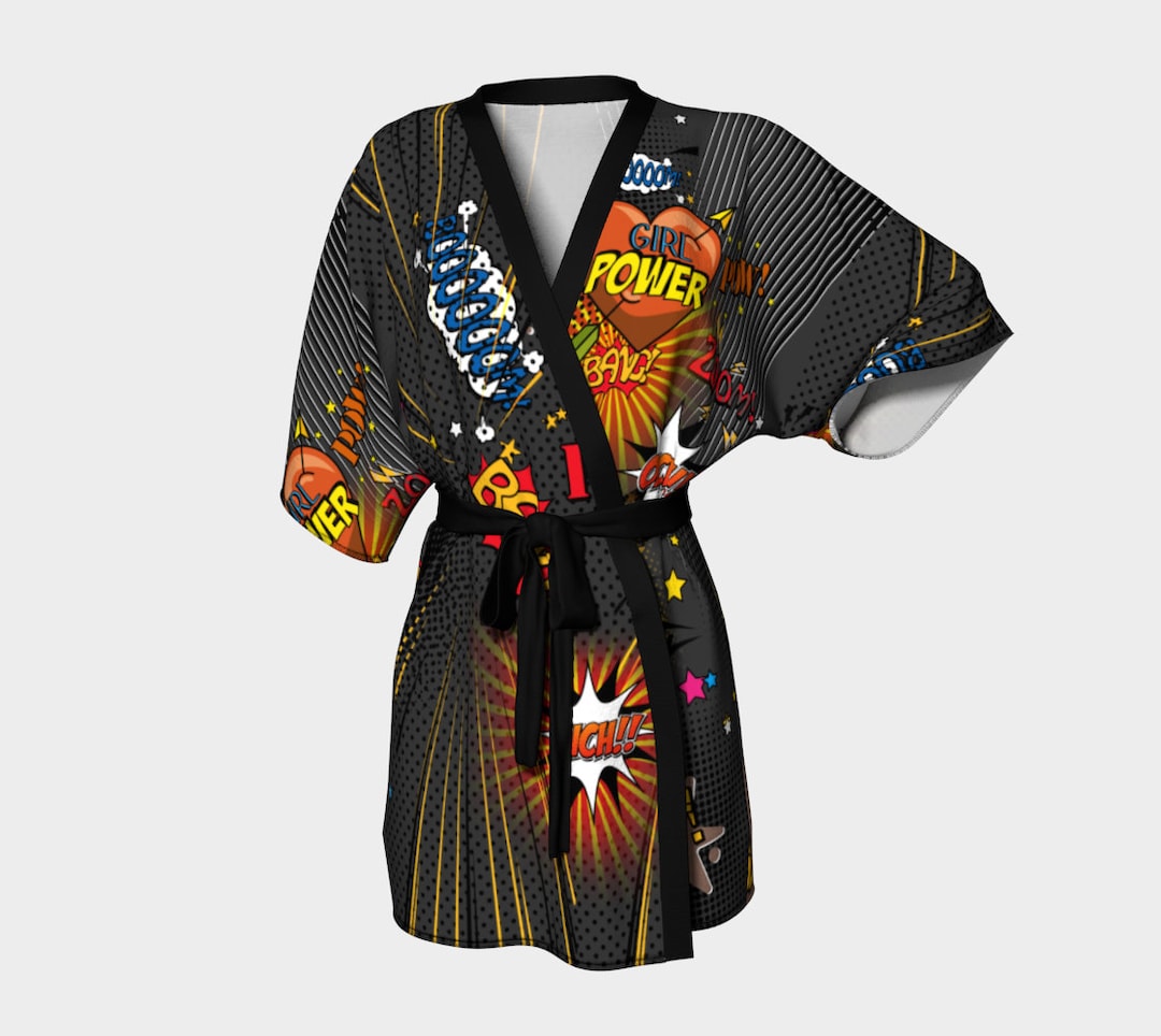 Boom Splat Comic Netflix and Chill Robe - Etsy