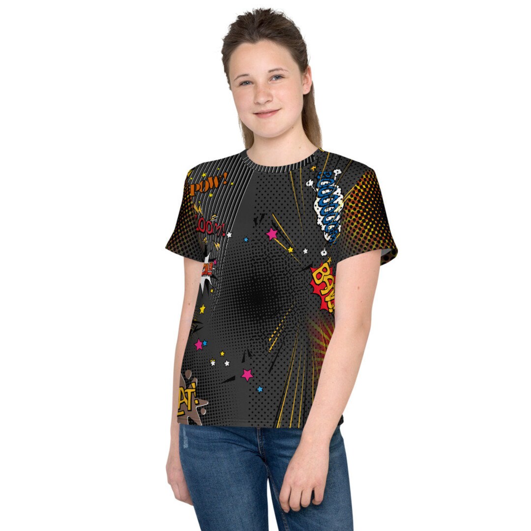 Boom Splat Girl Power Jugend Crew Hals T-shirt - Etsy Österreich