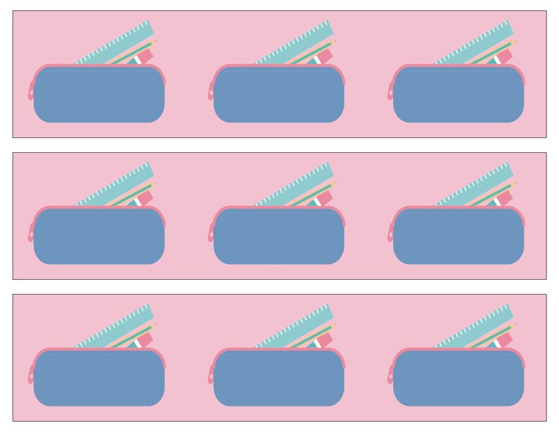 Back to School Bulletin Board Border 8 Printable Designs - Etsy