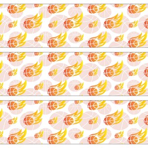 Basketball Bulletin Board Border 4 Printable Designs - Etsy