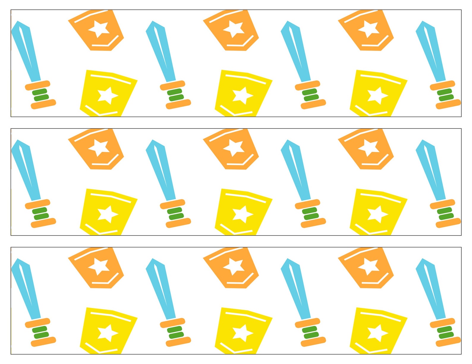 Gamer Geek Bulletin Board Border 8 Printable Designs - Etsy