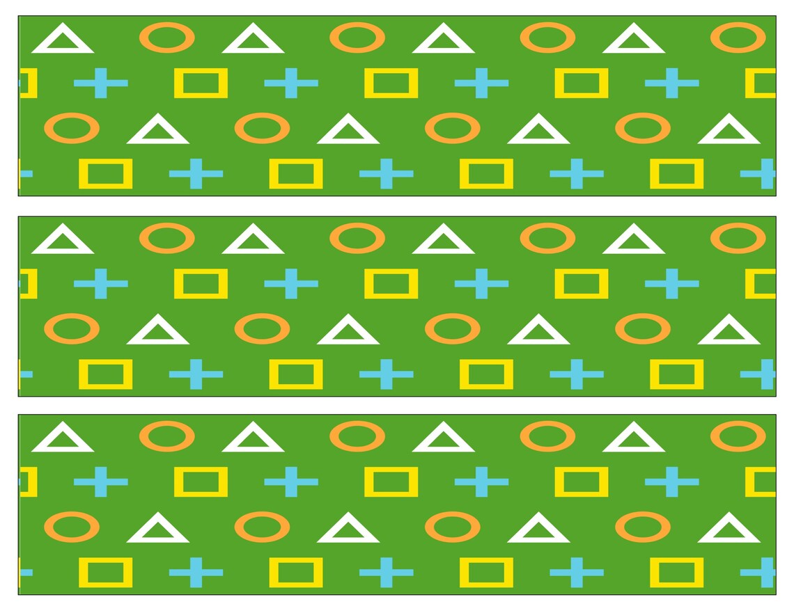 Gamer Geek Bulletin Board Border 8 Printable Designs - Etsy