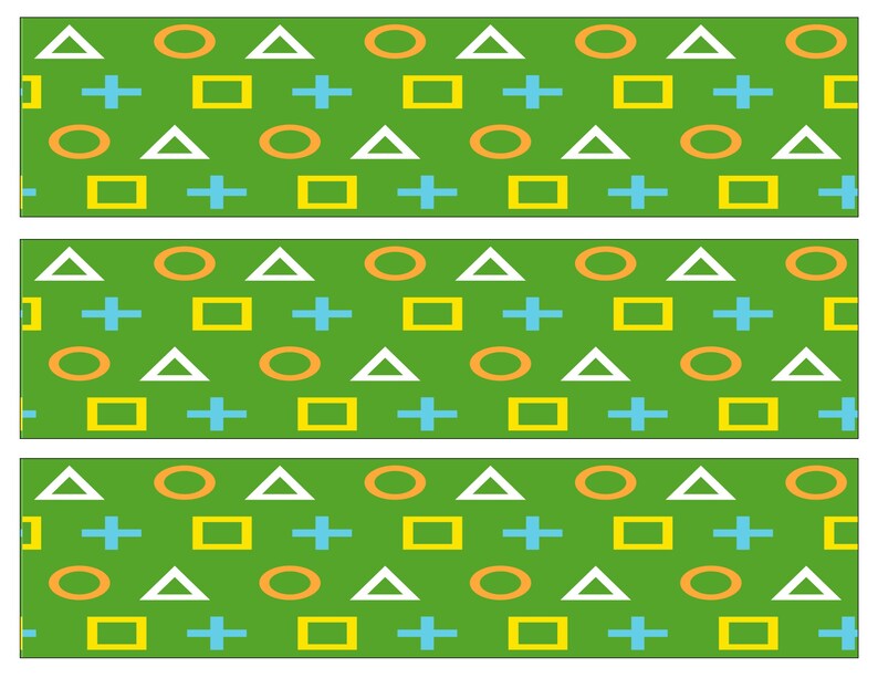 Gamer Geek Bulletin Board Border 8 Printable Designs - Etsy