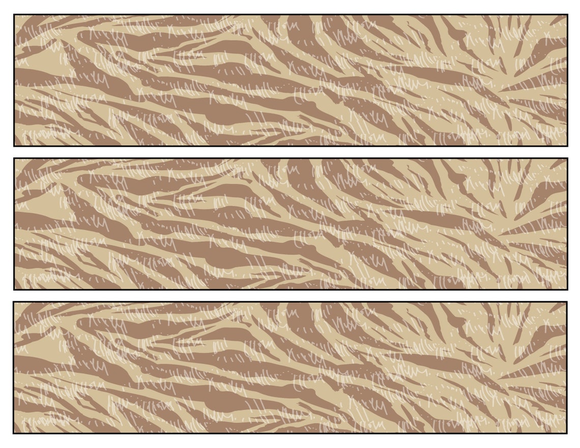 Animal Print Bulletin Board Border 4 Printable Designs - Etsy