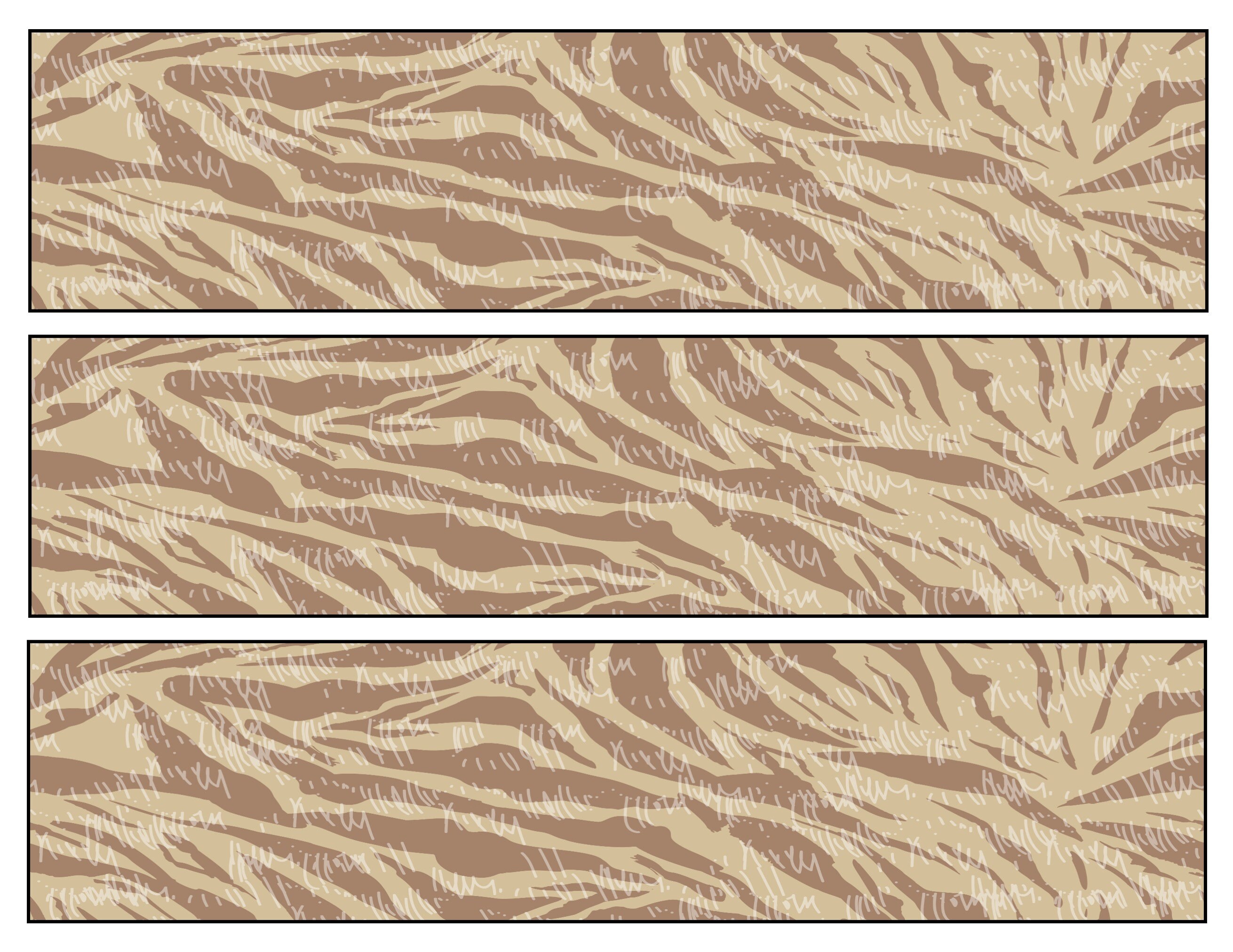 Animal Print Bulletin Board Border 4 Printable Designs - Etsy