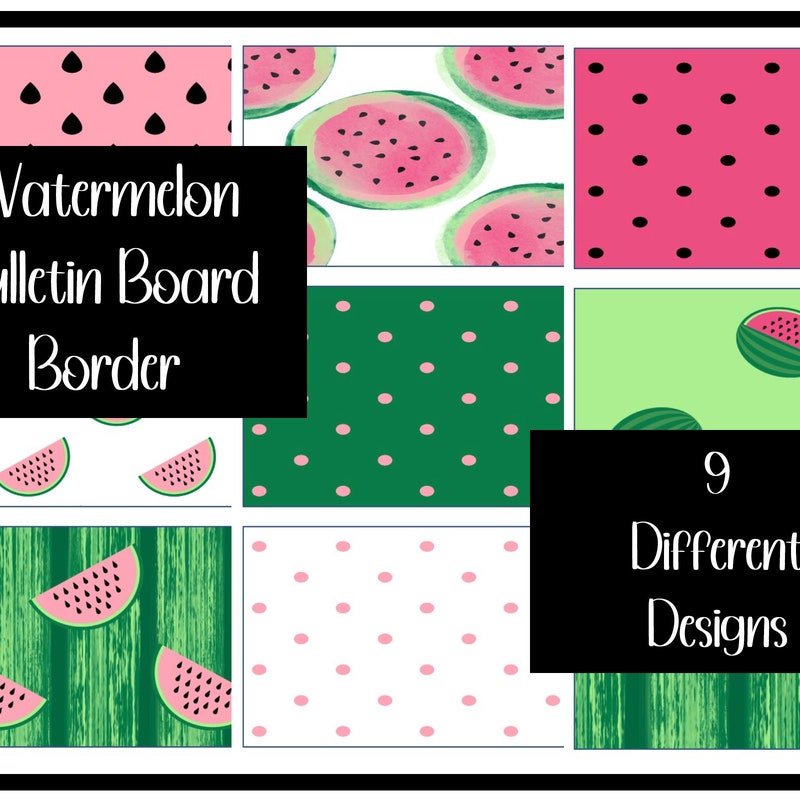 Watermelon Bulletin Board - Etsy