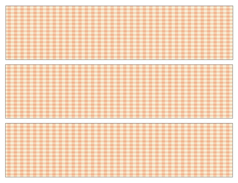 Vintage Gingham Bulletin Board Border 6 Printable Designs - Etsy