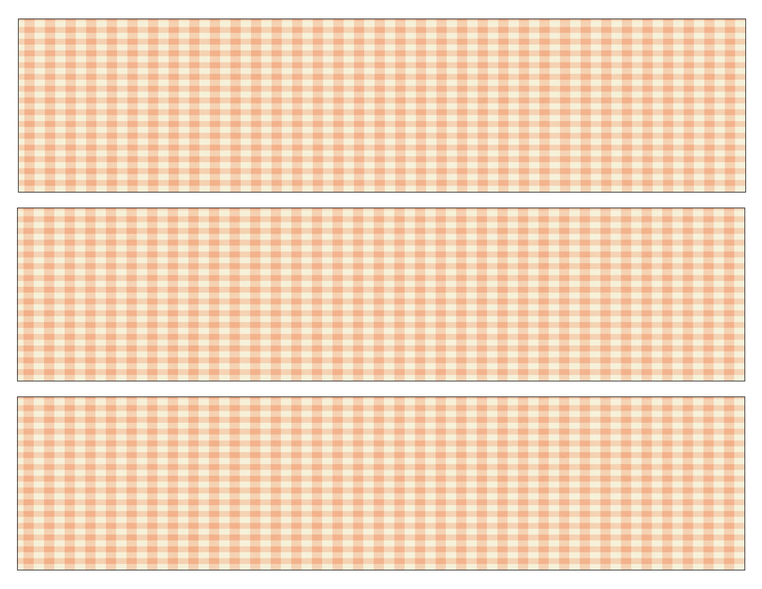 Vintage Gingham Bulletin Board Border 6 Printable Designs - Etsy