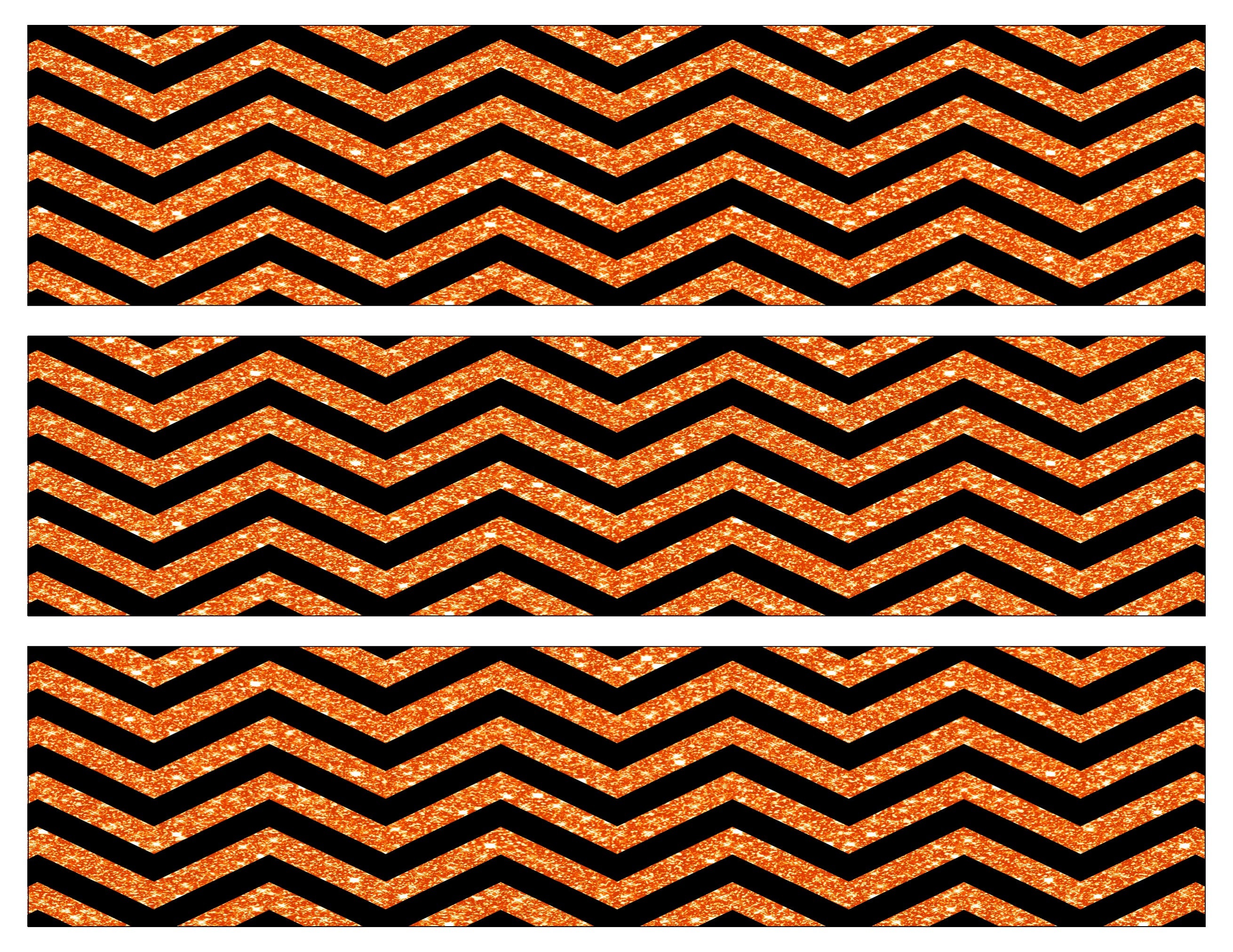 Glitter Halloween Bulletin Board Border 4 Printable Designs - Etsy