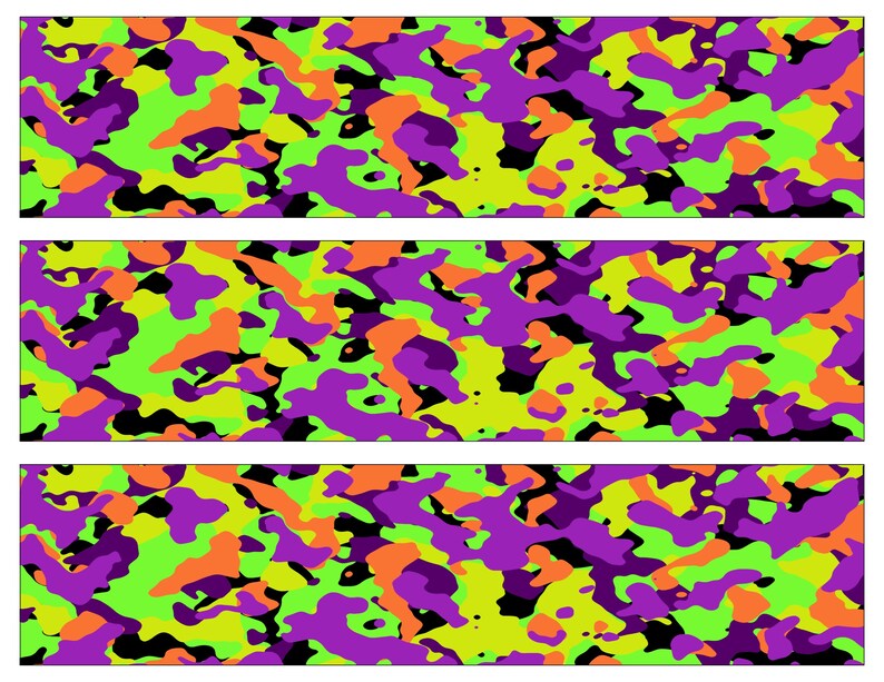 Neon Halloween Bulletin Board Border 3 Printable Designs - Etsy