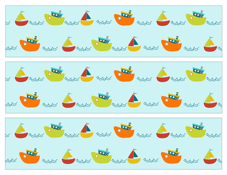 Transportation Bulletin Board Border 9 Printable Designs - Etsy