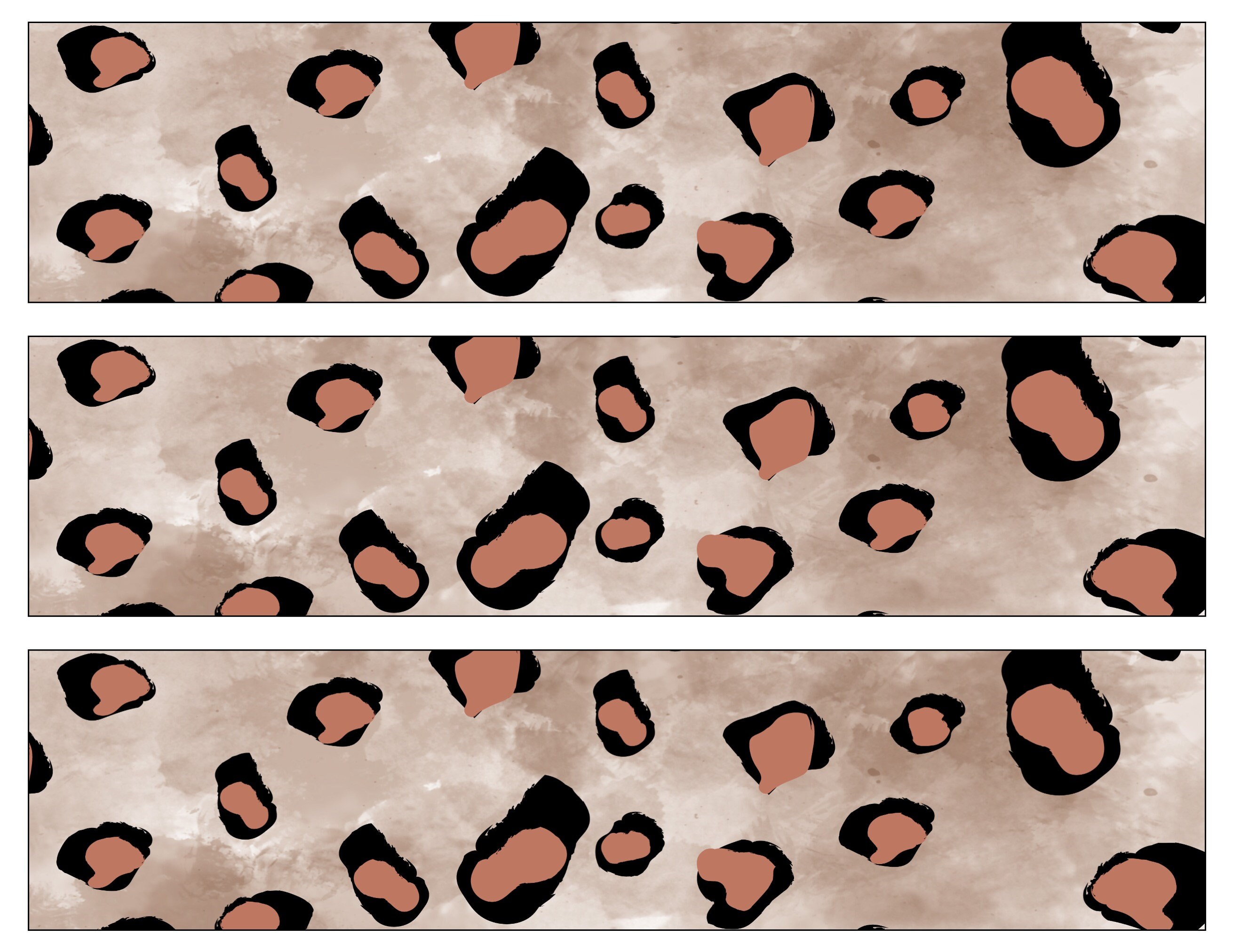 Boho Animal Print Bulletin Board Border 4 Printable Designs (set 2) - Etsy