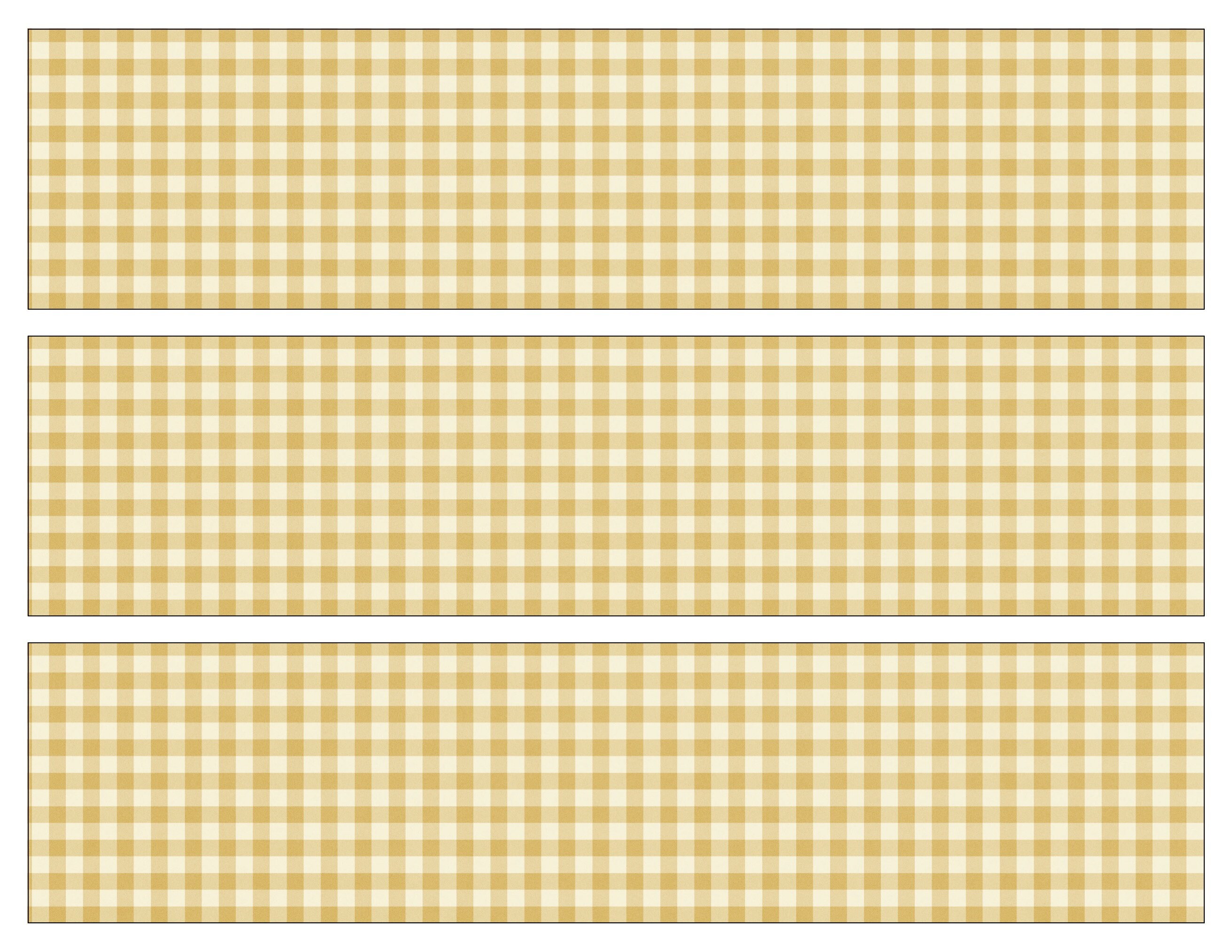 Vintage Gingham Bulletin Board Border 6 Printable Designs - Etsy