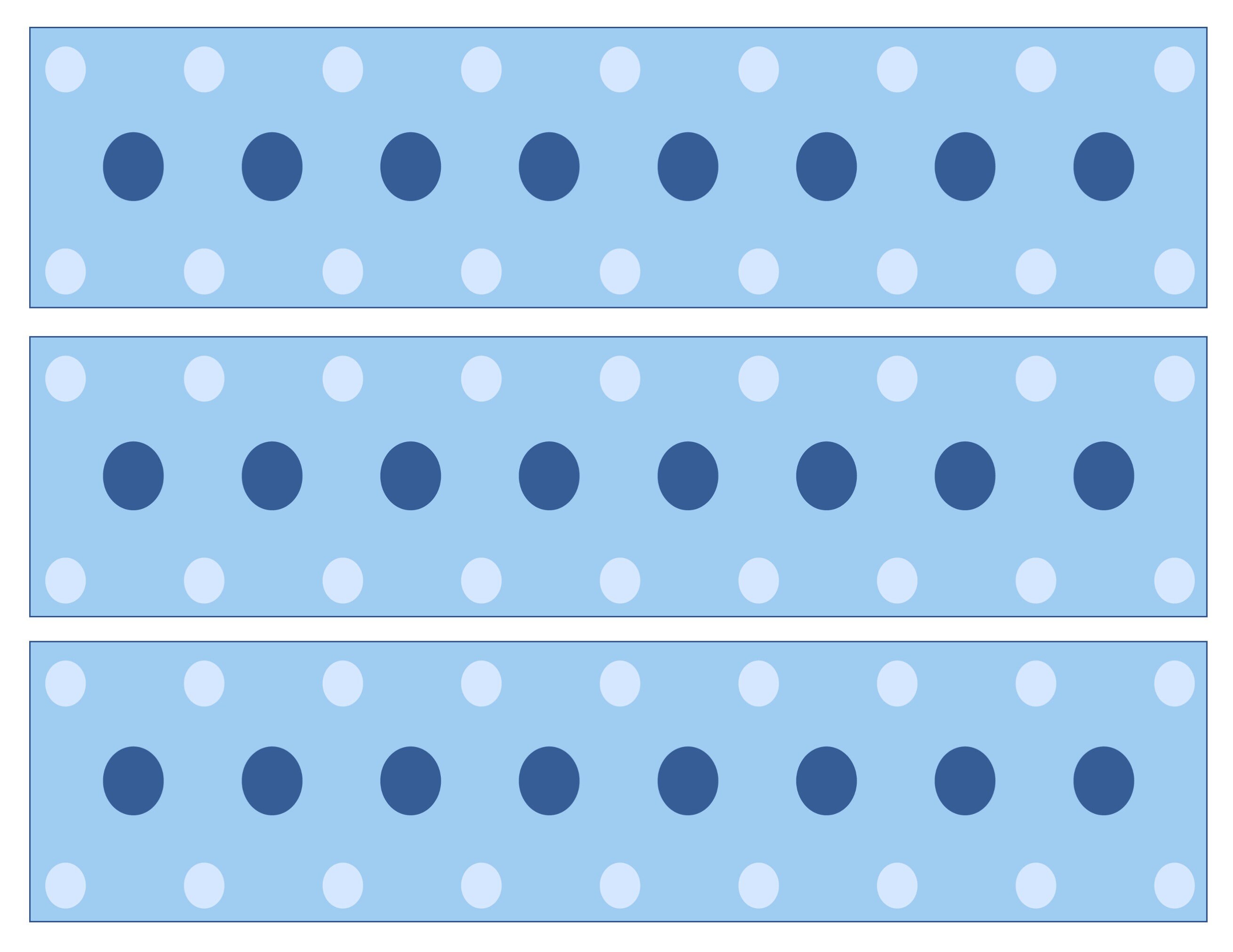 Indigo Blue Bulletin Board Border 5 Printable Designs (set 2) - Etsy