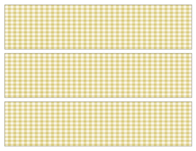 Vintage Gingham Bulletin Board Border 6 Printable Designs - Etsy