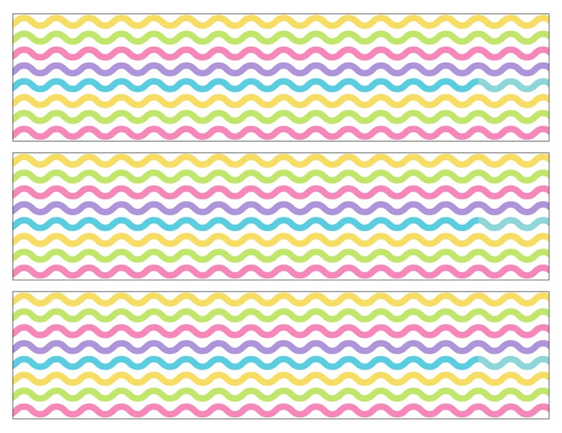 Bright Easter Bulletin Board Border 4 Printable Designs, Easter Border ...