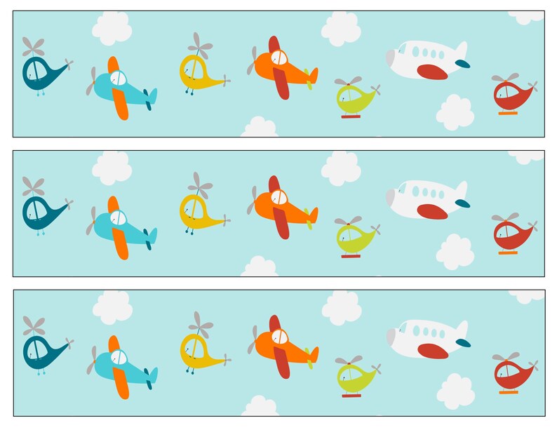 Transportation Bulletin Board Border 9 Printable Designs - Etsy
