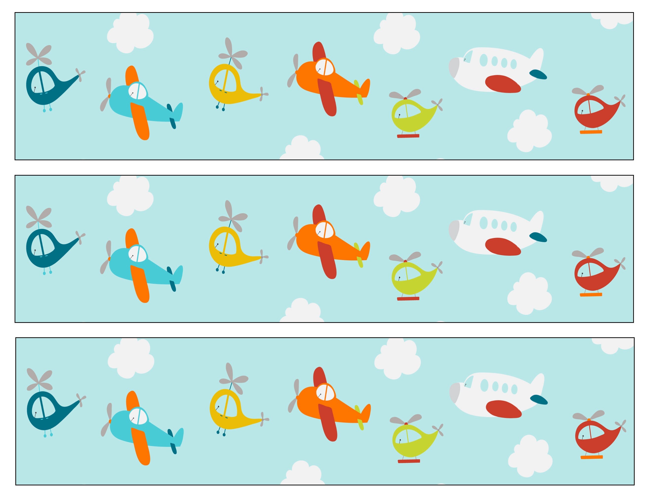 Transportation Bulletin Board Border 9 Printable Designs - Etsy