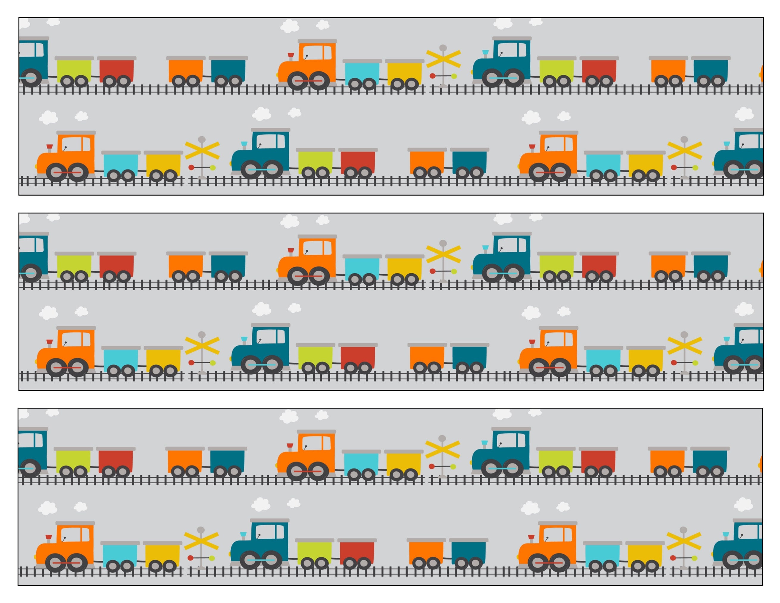 Transportation Bulletin Board Border 9 Printable Designs - Etsy