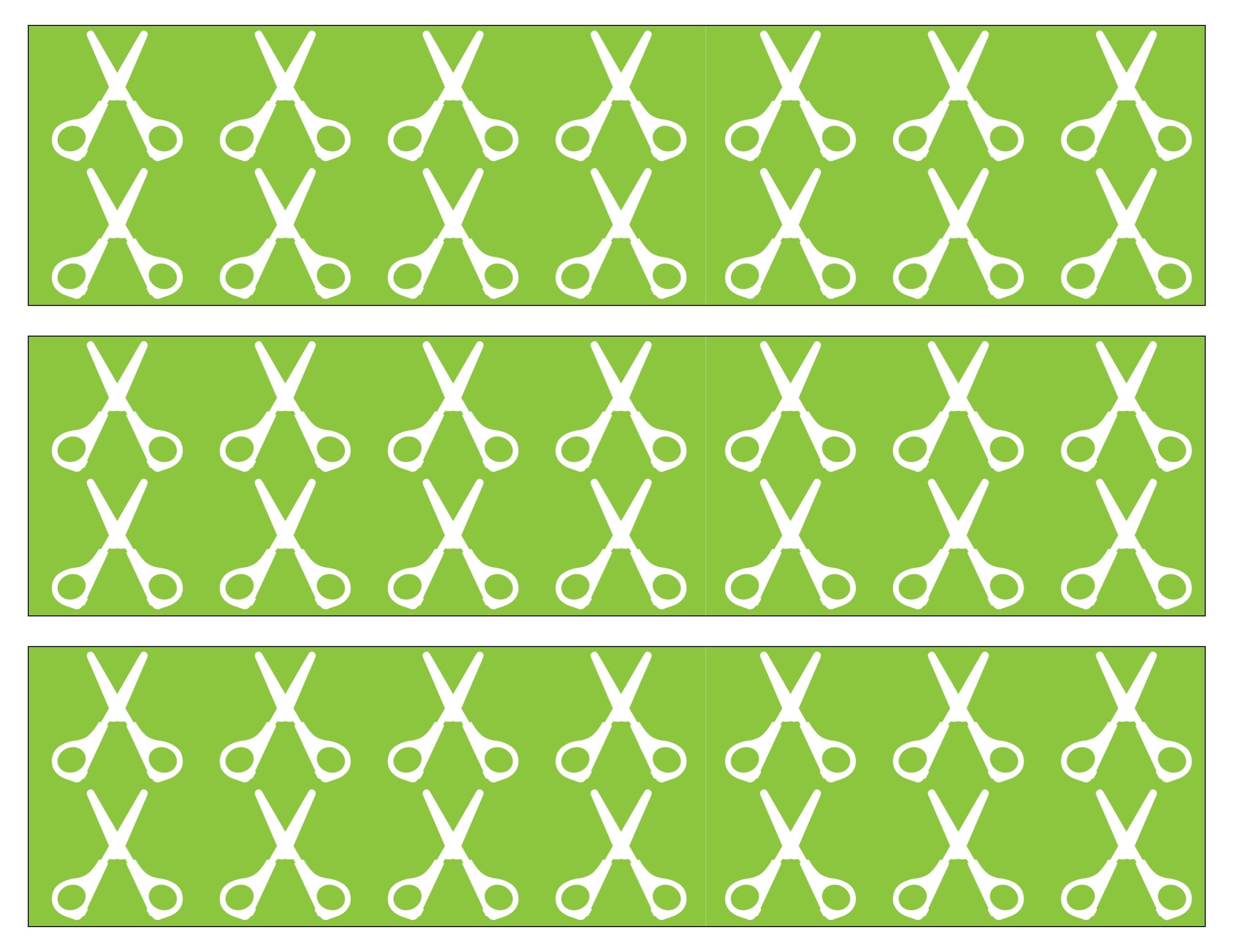 School Tools Bulletin Board Border 8 Printable Designs, Ruler Border ...