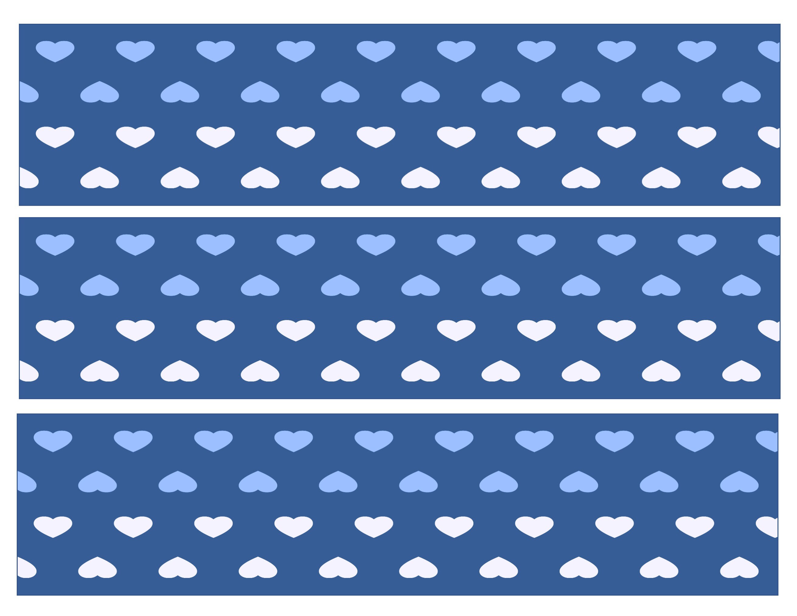 Indigo Blue Bulletin Board Border 5 Printable Designs (set 1) - Etsy
