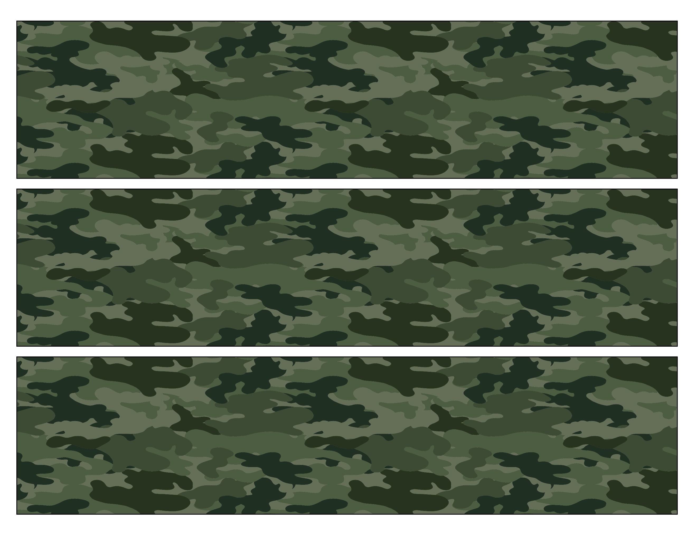 Camo Bulletin Board Border 4 Printable Designs - Etsy
