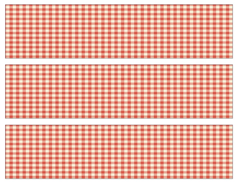 Vintage Gingham Bulletin Board Border 6 Printable Designs - Etsy