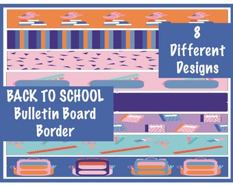 Donut Bulletin Board Border 6 Printable Designs - Etsy