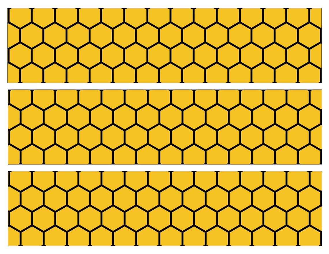 Bumblebee Bulletin Board Border 8 Printable Designs - Etsy