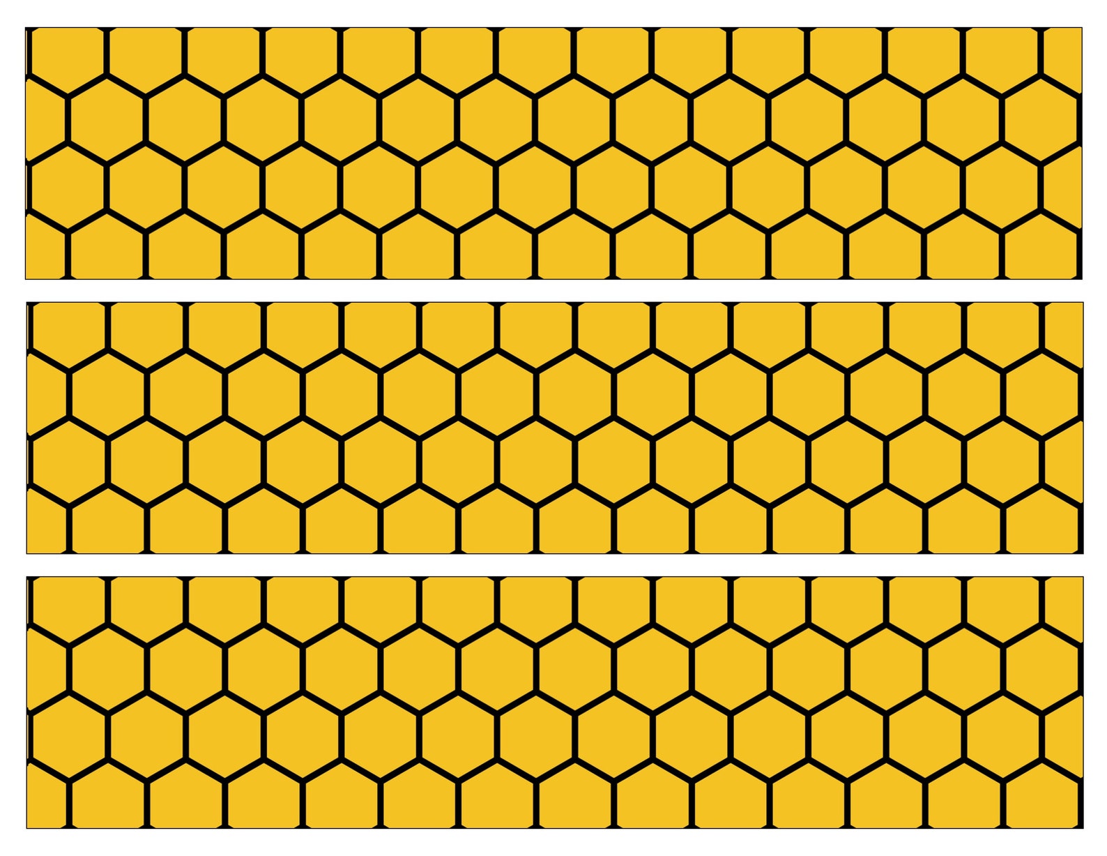 Bumblebee Bulletin Board Border 8 Printable Designs - Etsy