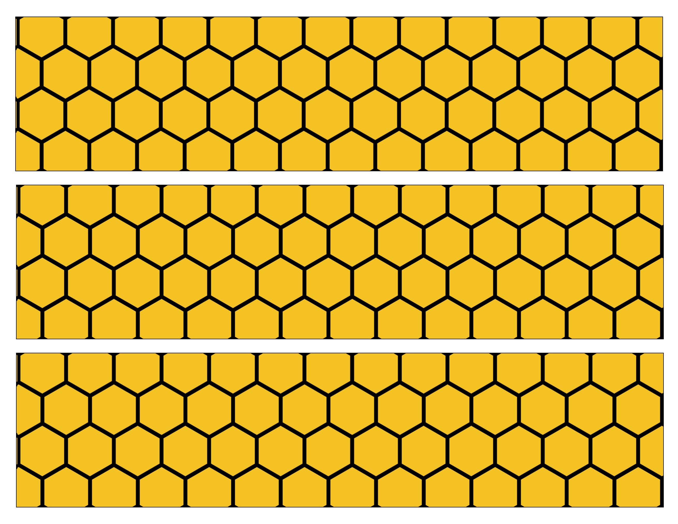 Bumblebee Bulletin Board Border 8 Printable Designs - Etsy