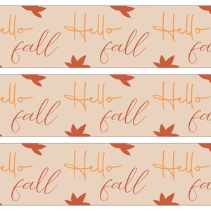 Hello Fall Bulletin Board Border 3 Printable Designs - Etsy