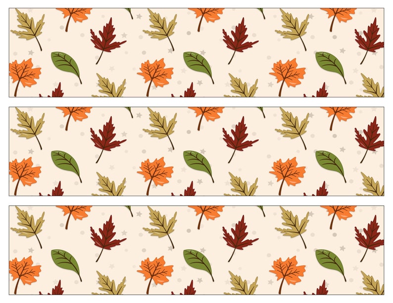 Fall Fox Bulletin Board Border 6 Printable Designs - Etsy