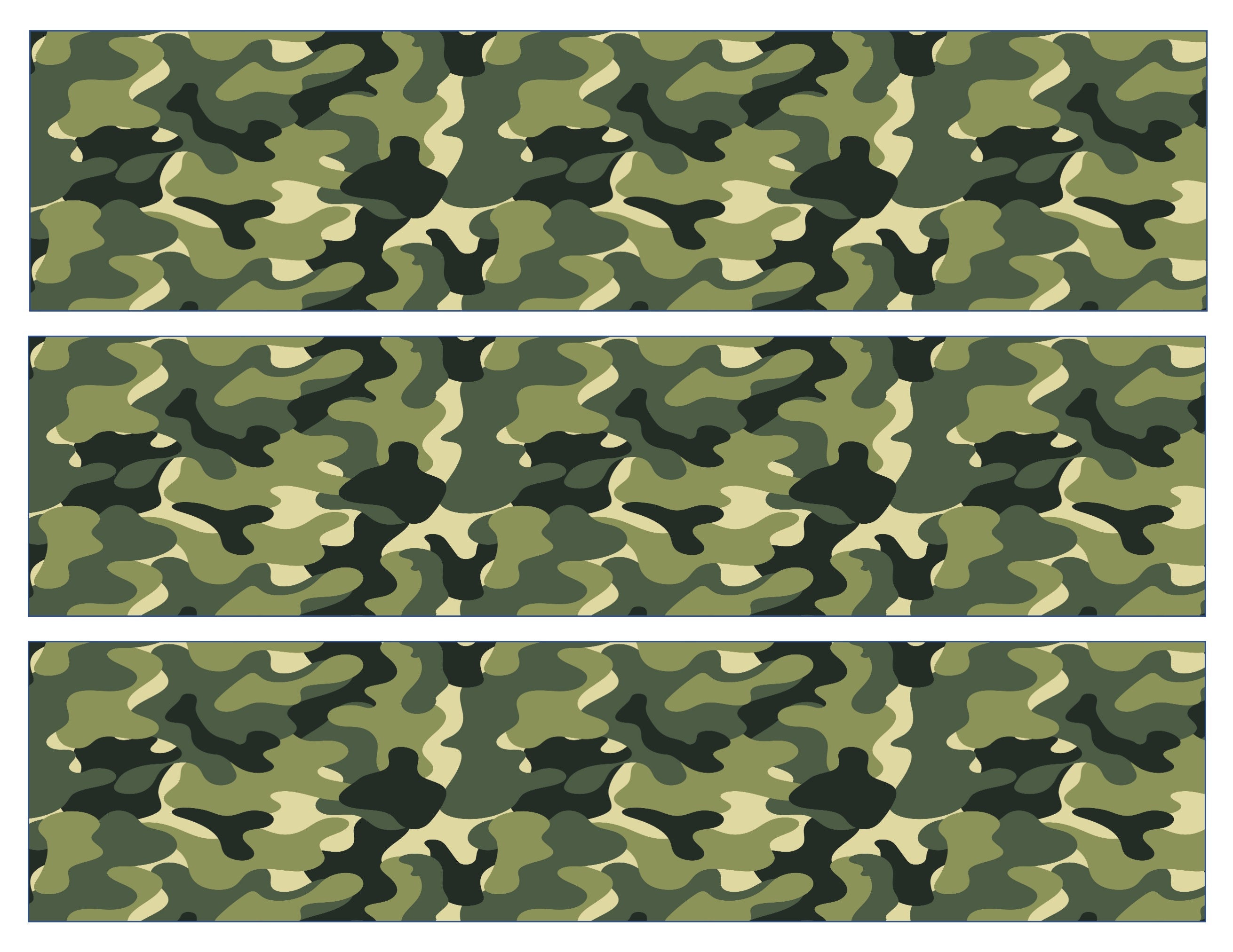 Camo Bulletin Board Border 4 Printable Designs - Etsy
