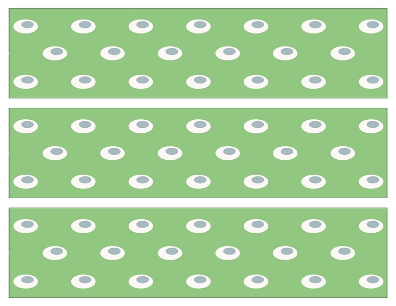 Cute Monster Bulletin Board Border 6 Printable Designs - Etsy