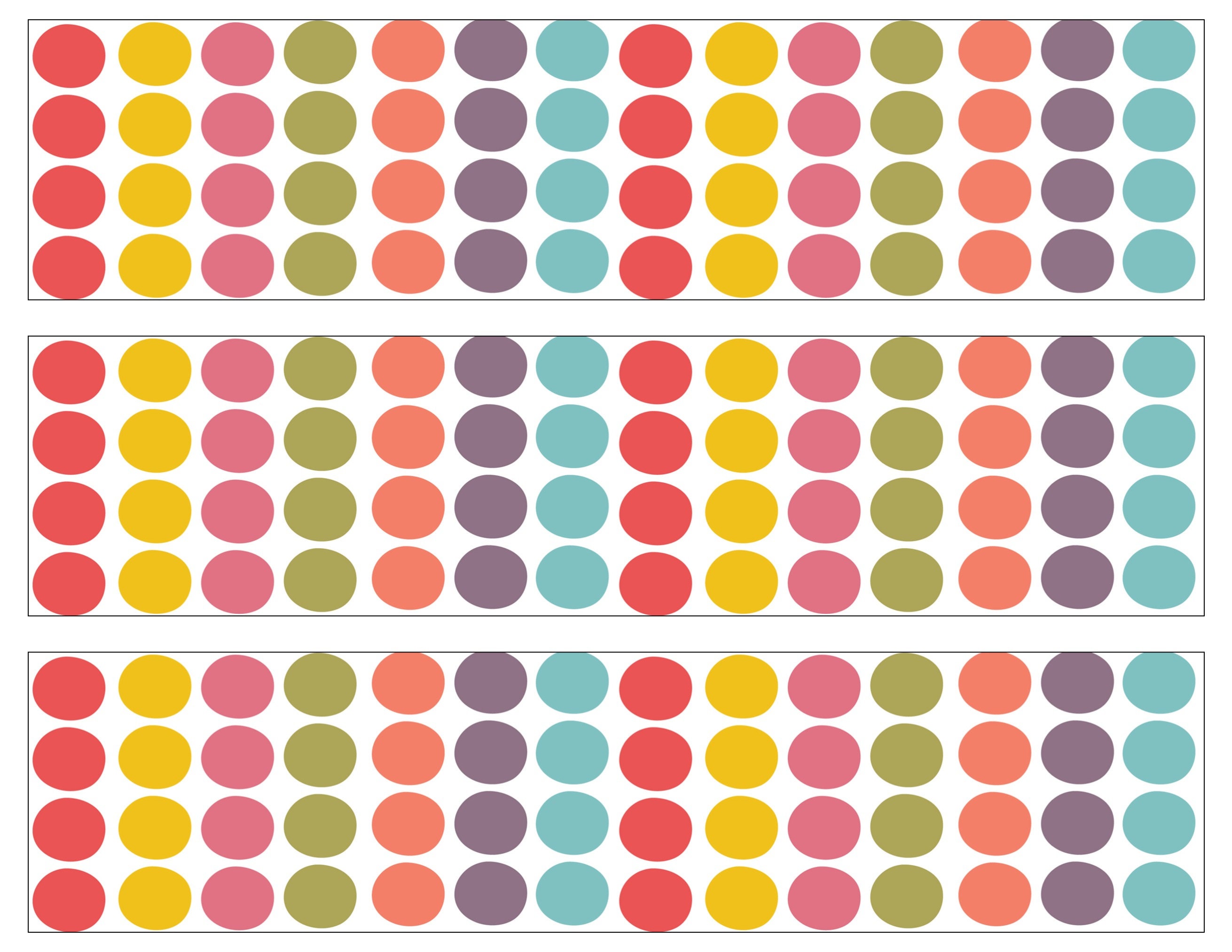 School Basics Bulletin Board Border 9 Printable Designs - Etsy