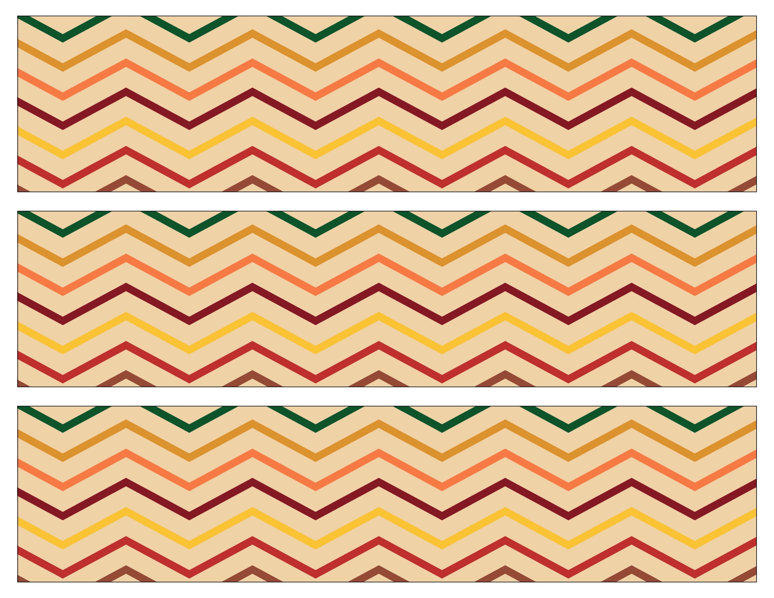 Fall Leaves Bulletin Board Border 5 Printable Designs - Etsy