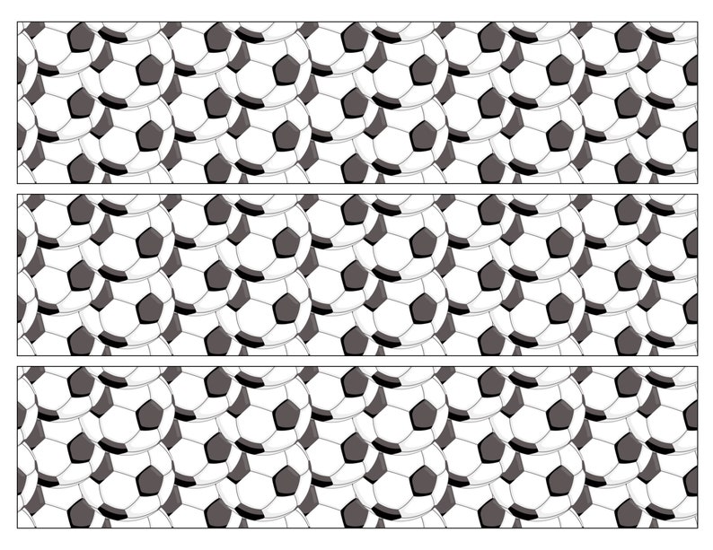 Soccer Bulletin Board Border 6 Printable Designs - Etsy